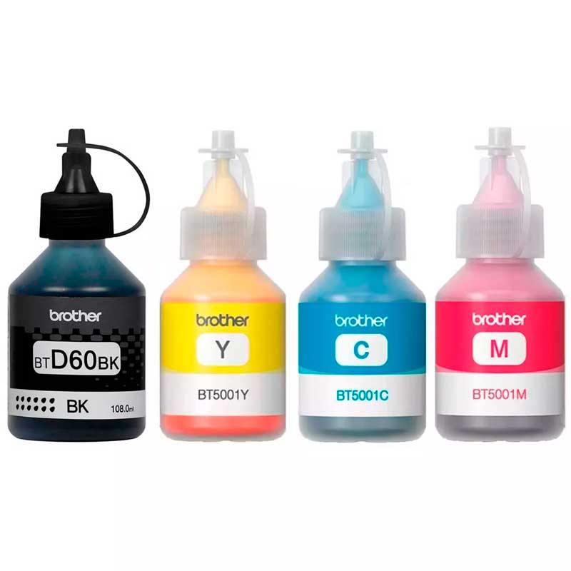 TINTA ORIGINAL BROTHER COLOR CIAN (BT5001C) – Sistecorp