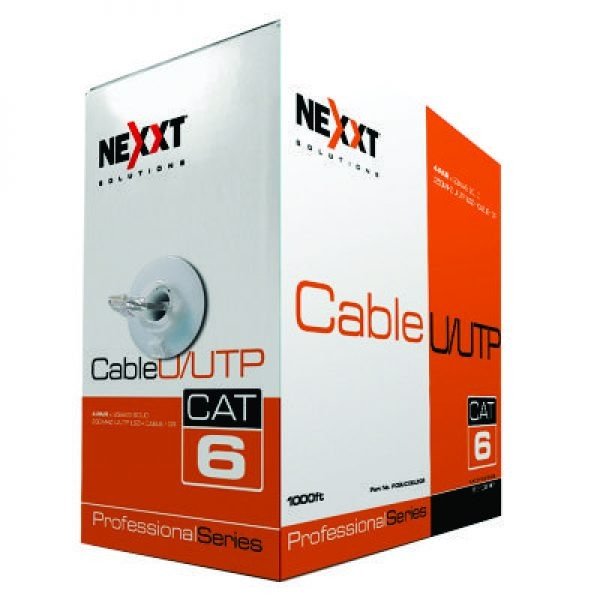 ROLLO CABLE UTP CERTIFICADO 4 PARES CAT.6 AZUL NEXXT(AB356NXT02 ...