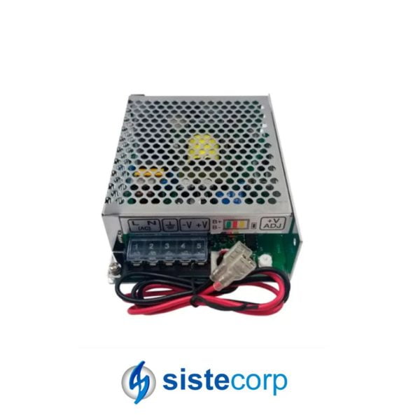 FUENTE METALICA 12V 5A CON FUNCION UPS CON CABLES Y LED INDICADOR ...