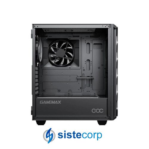 GABINETE GAMEMAX DIAMOND COC BK 1*FAN ARGB (DIAMOND COC BK) – Sistecorp